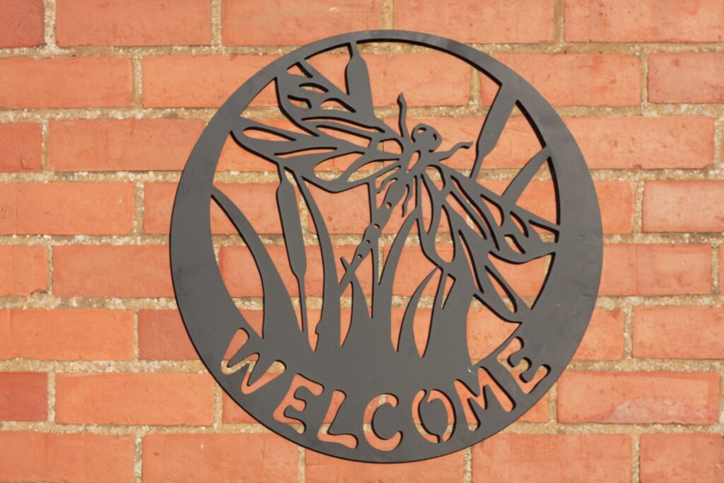Welcome Sign Dragonfly 60cm – Eastern Connections
