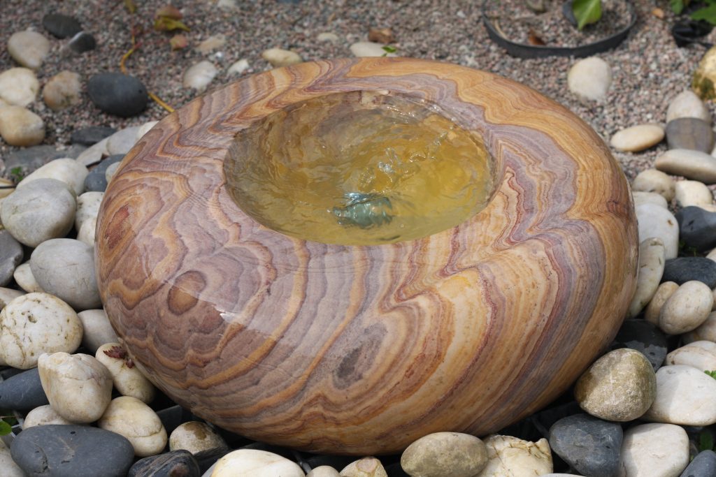 Sandstone Curved Bowl water feature, dia50x16cm H, great price ...