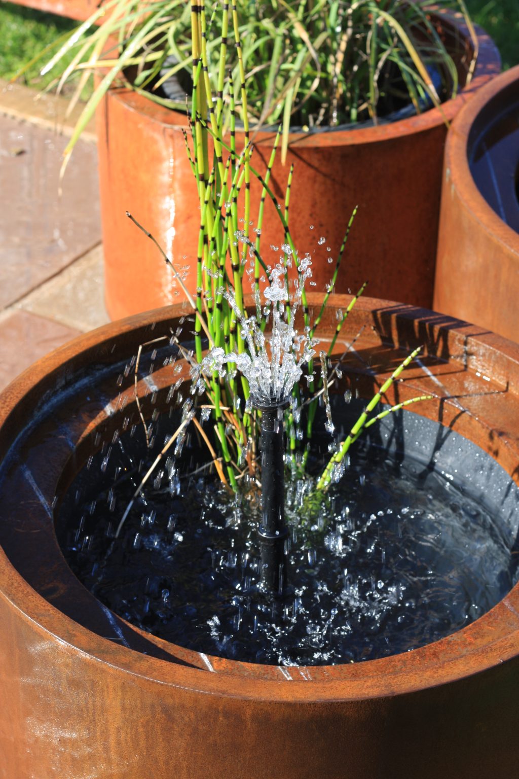 Corten Steel Surrounds with Reservoir and Grid, 3 different sizes ...